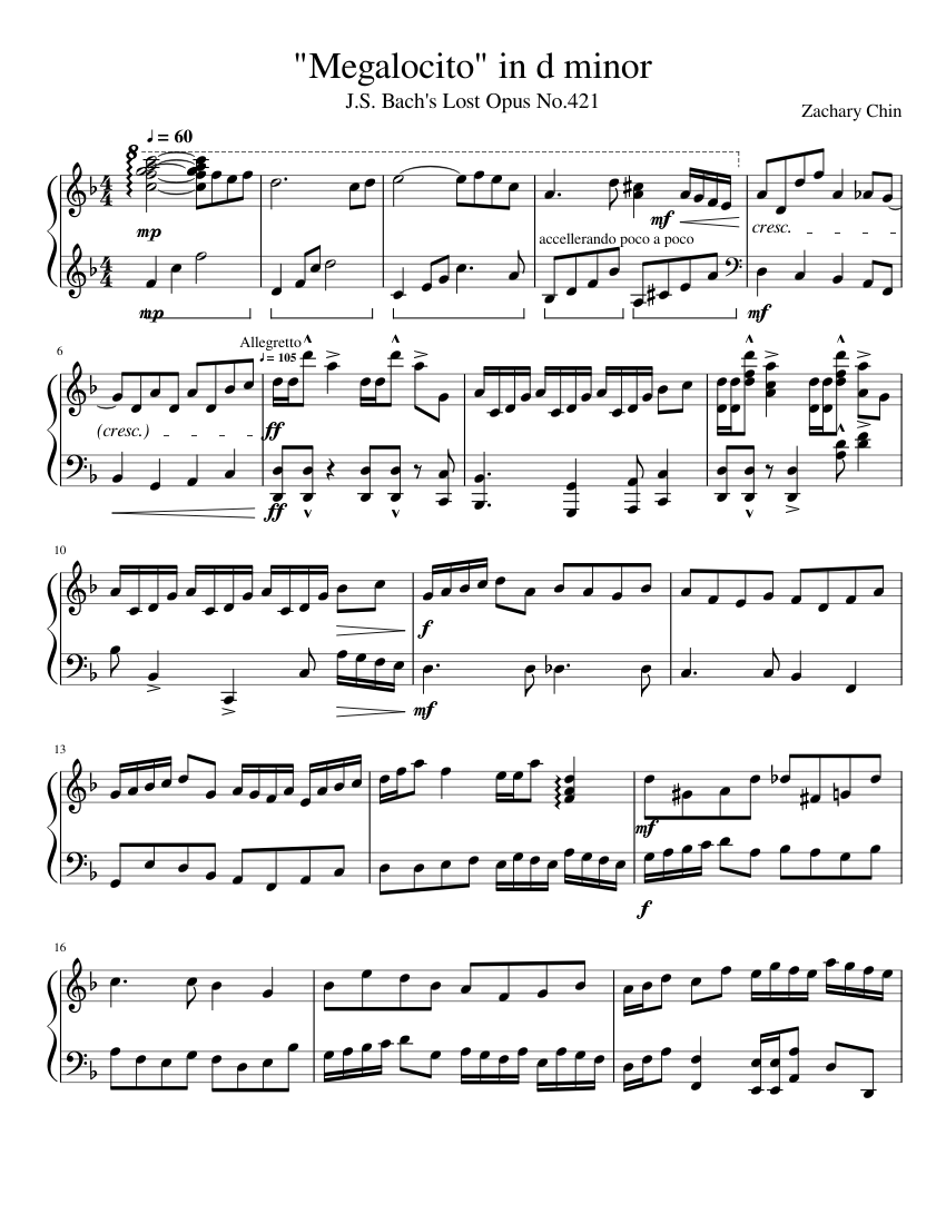 The Megalovania Riff But It's Bach For The First Half And Ends With The ...