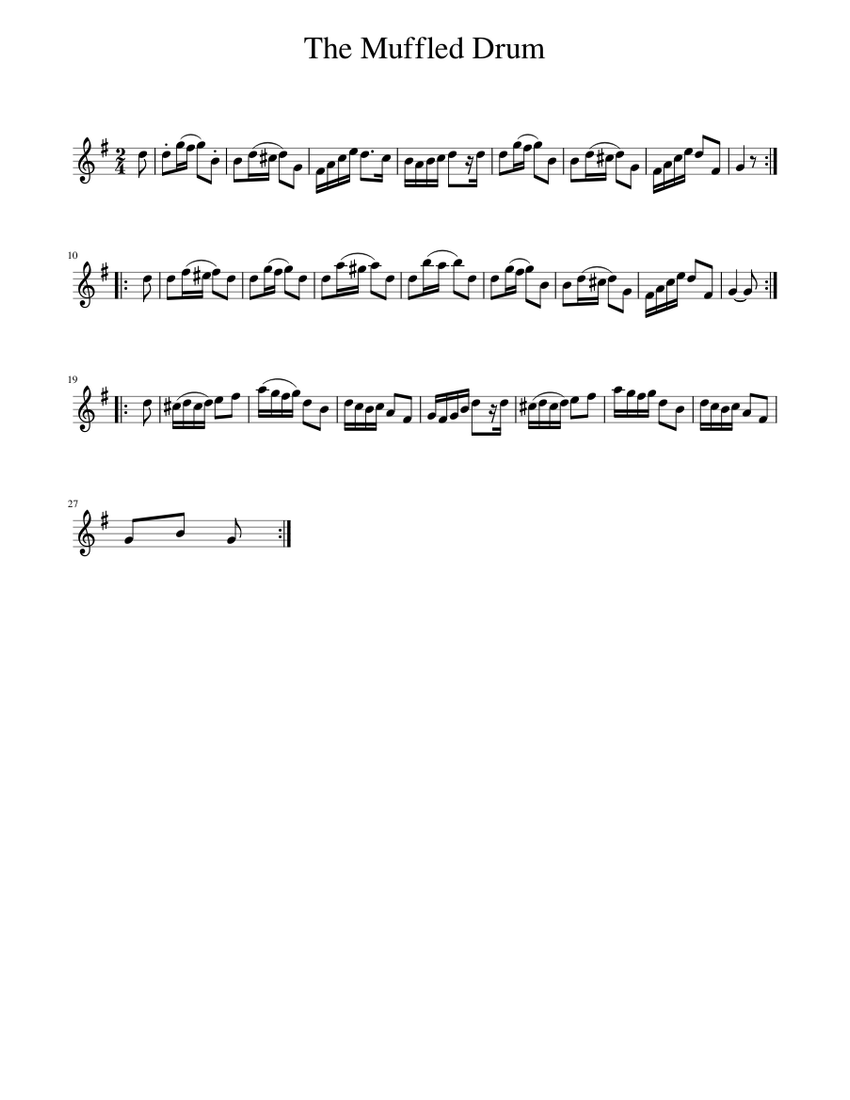 The Muffled Drum Sheet music for Piano (Solo) | Musescore.com