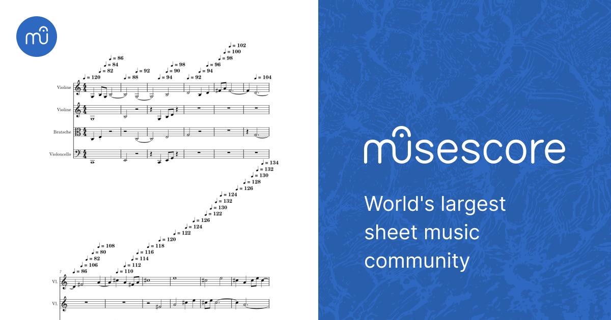 Primes for quartet | Algorithmic composition Sheet music for Violin ...
