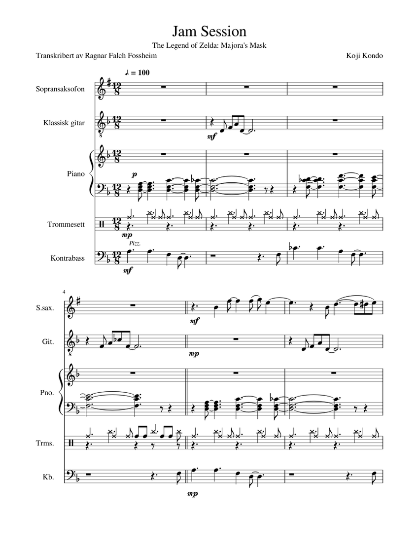 The Indigo-Go's Practice Session Sheet music for Piano, Contrabass ...
