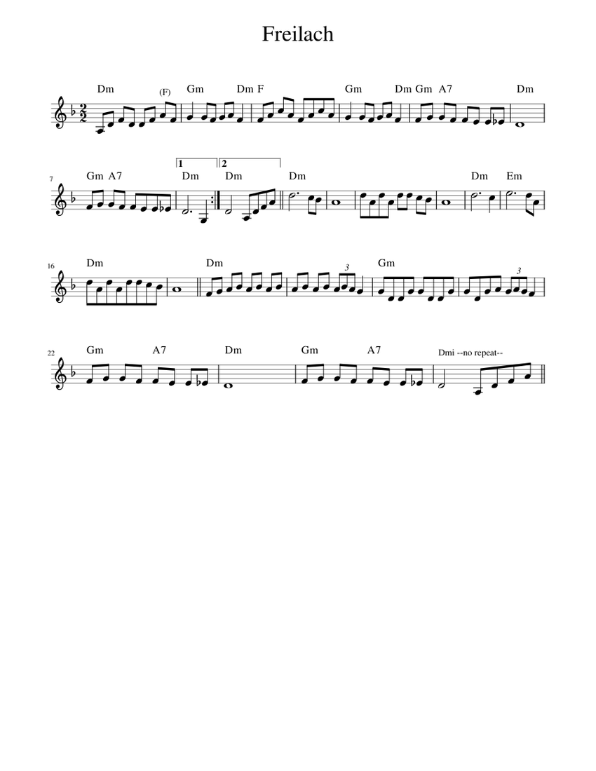 Freilach Sheet music for Piano (Solo) Easy | Musescore.com