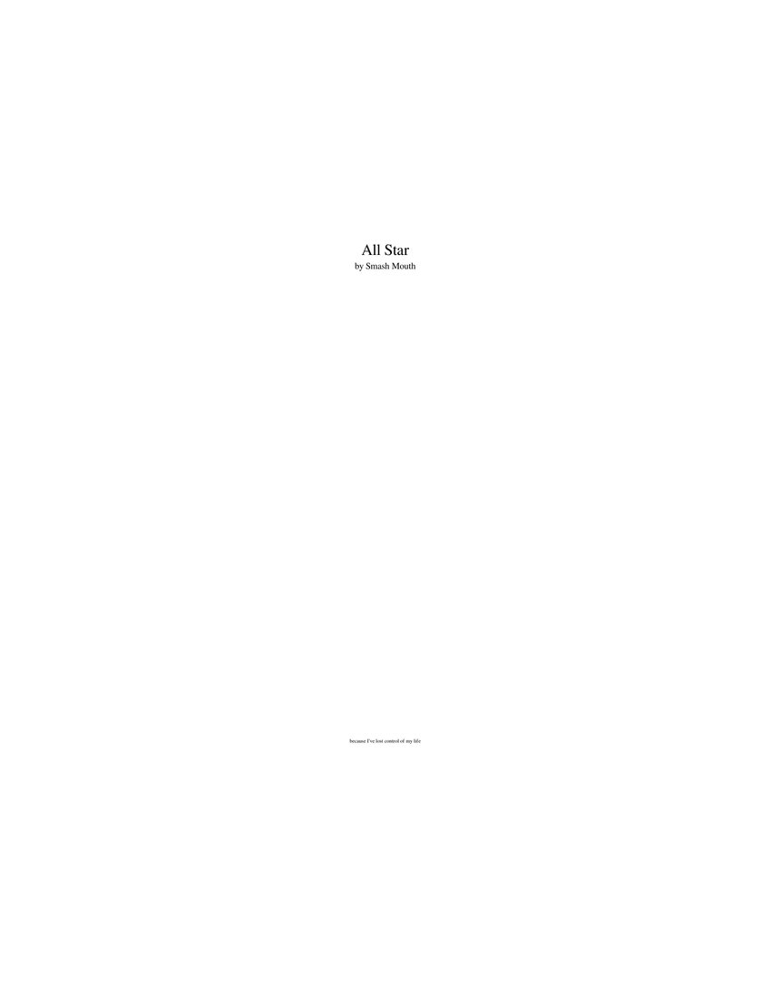All Star Sheet music for Trombone, Euphonium, Tuba, Flute & more ...
