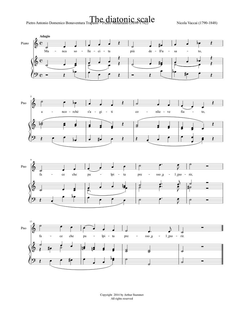The_diatonic_scale Sheet music for Piano (Solo) | Musescore.com