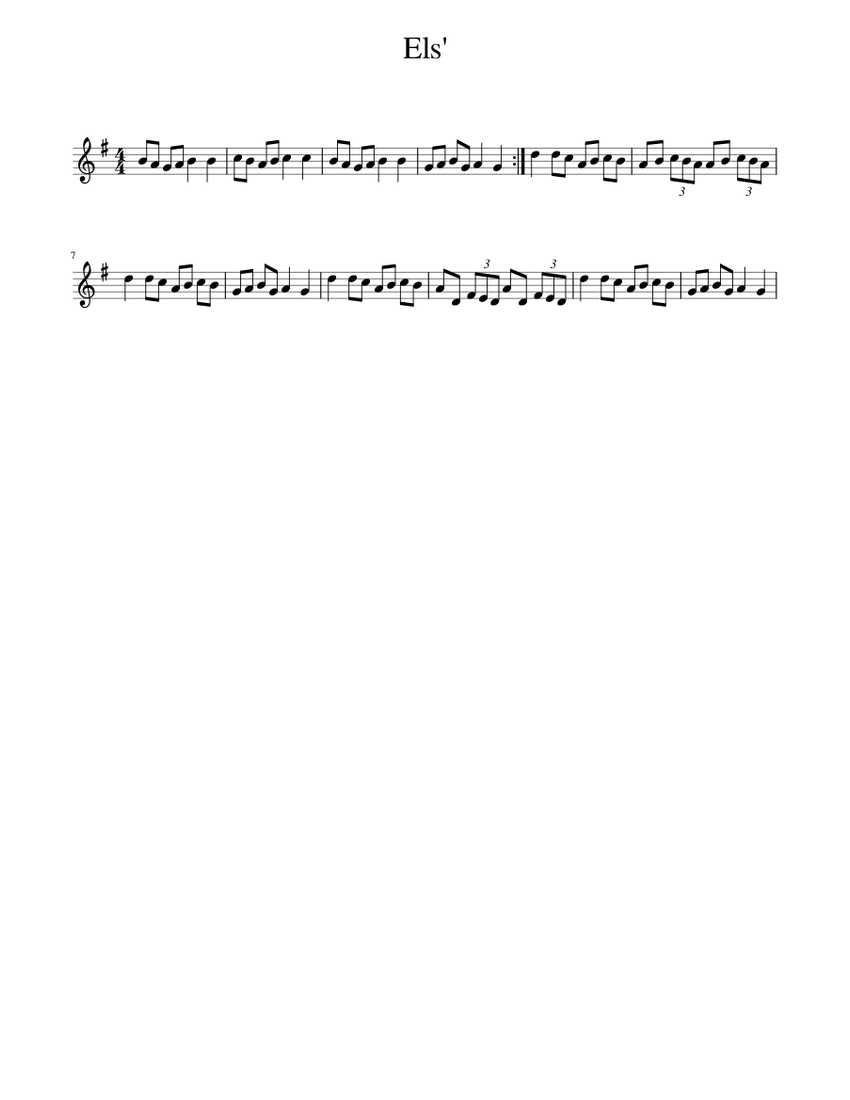 Els' Sheet music for Piano (Solo) Easy | Musescore.com