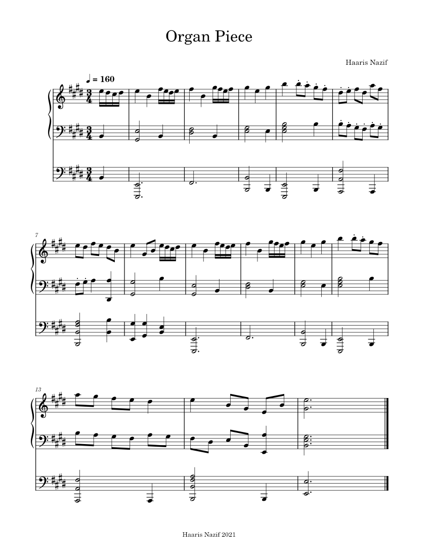 Organ Test Sheet music for Organ (Solo) | Musescore.com