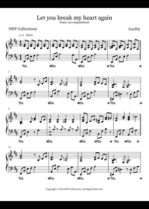 Let you break my heart again - Laufey - piano tutorial