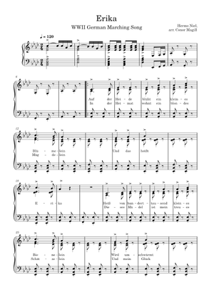 Erika - Herms Niel Sheet Music for Piano (Solo) | MuseScore.com