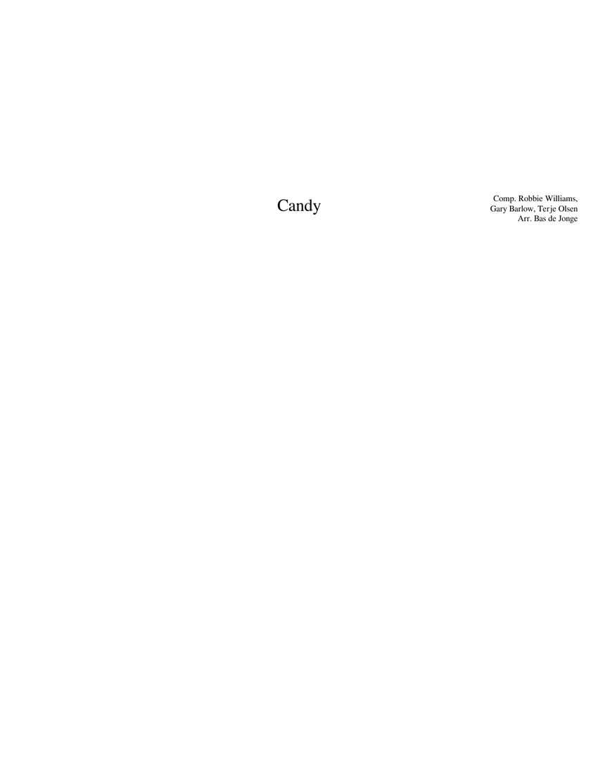 Candy Sheet Music for Piano, Trombone, Tenor, Trombone bass & more ...