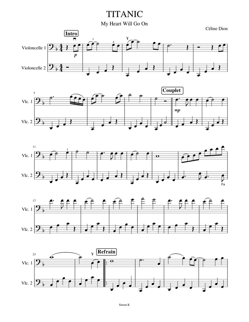 TITANIC - piano tutorial