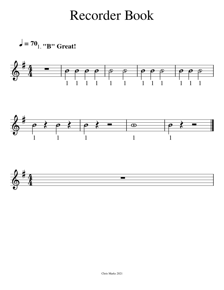 Class Soprano Recorder Book 1 (Baroque) Sheet Music with Chords for ...