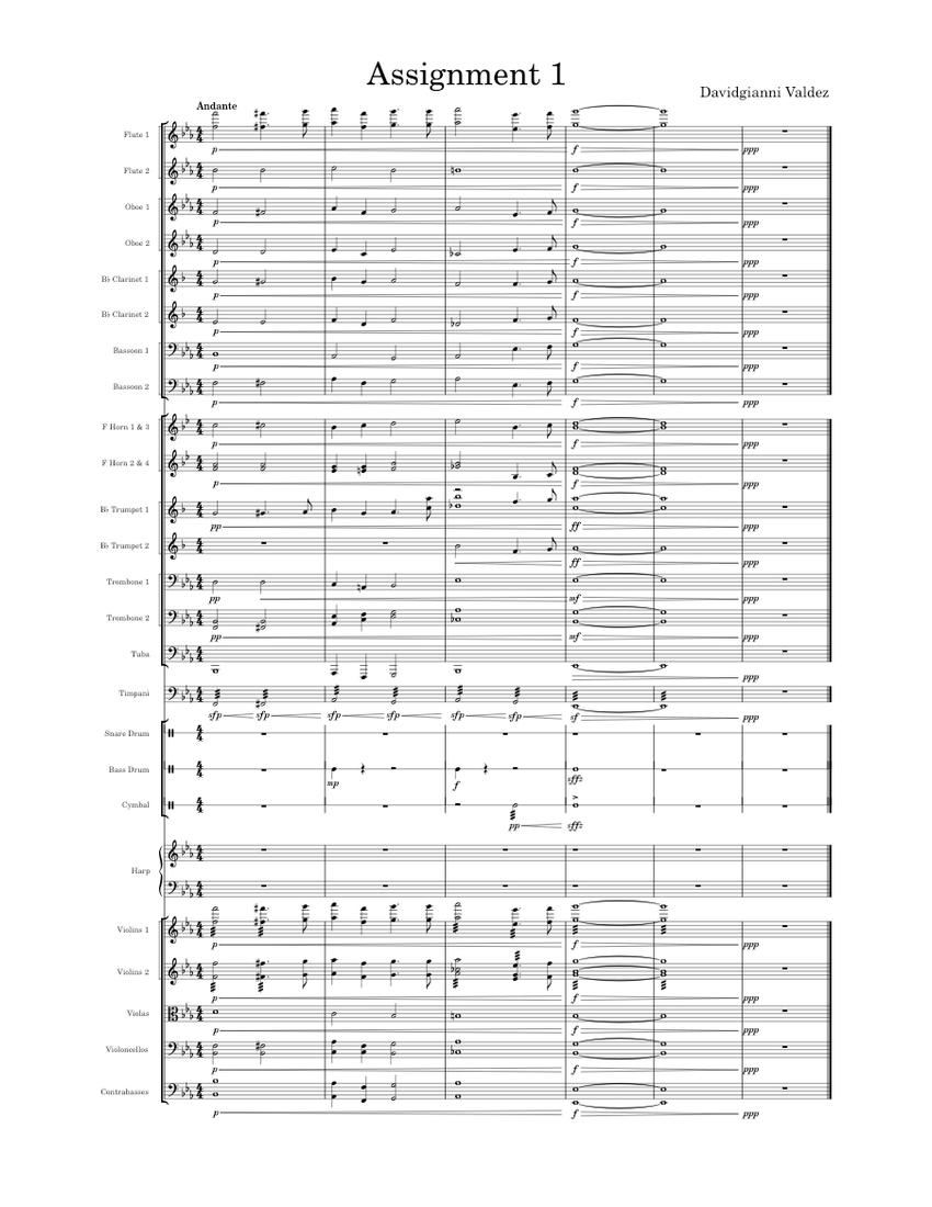 Assignment 1.10 for AP Music Theory: Catchy rhythm! Sheet music for ...