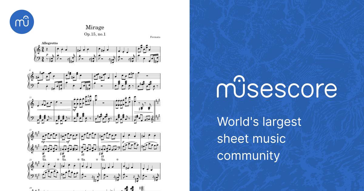 Mirage Sheet music for Piano (Solo) | Musescore.com