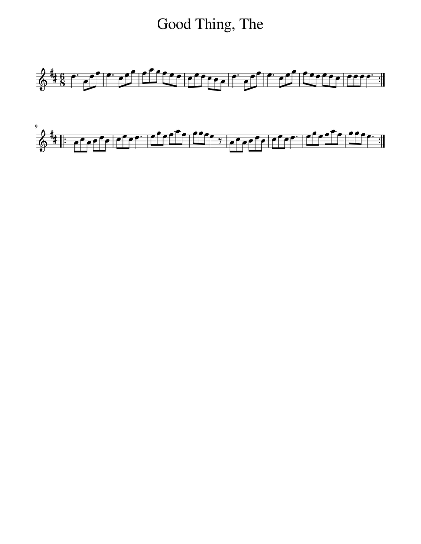 The Good Thing Sheet music for Piano (Solo) Easy | Musescore.com