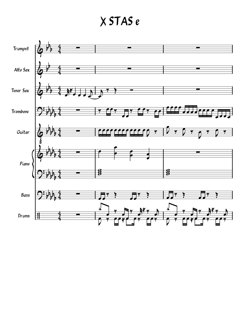 X_STAS e - piano tutorial