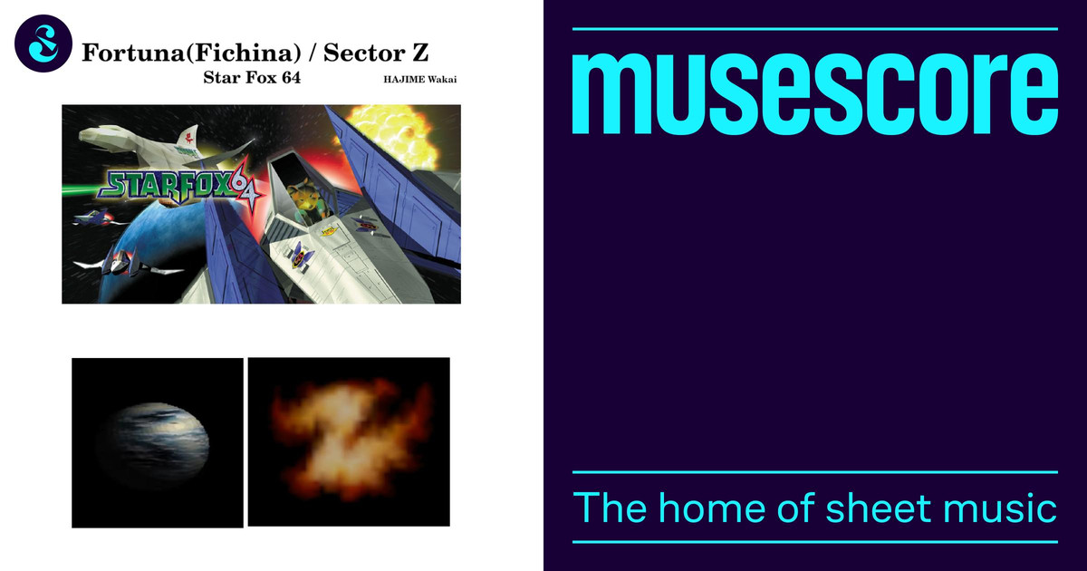 Star Fox 64 - Fortuna(Fichina) / Sector Z Sheet music for Tuba, French ...