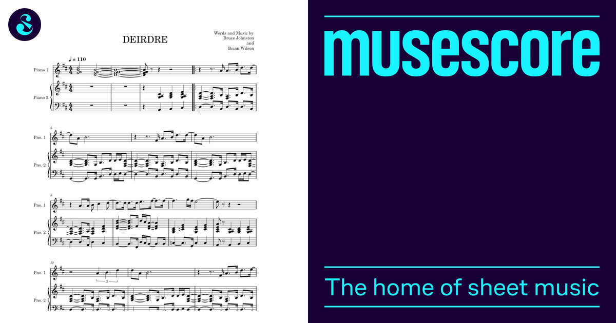 Deirdre Sheet Music for Piano (Piano Duo) | MuseScore.com