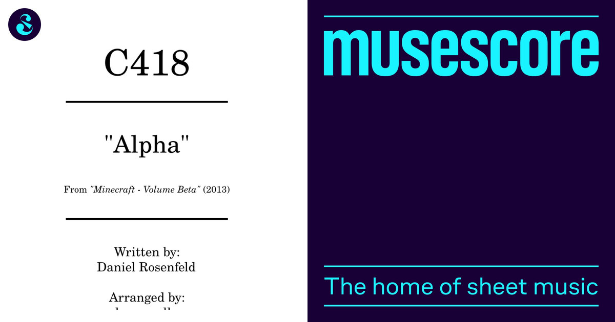 Alpha - C418 (Minecraft) Sheet music for Piano, Oboe, Glockenspiel ...