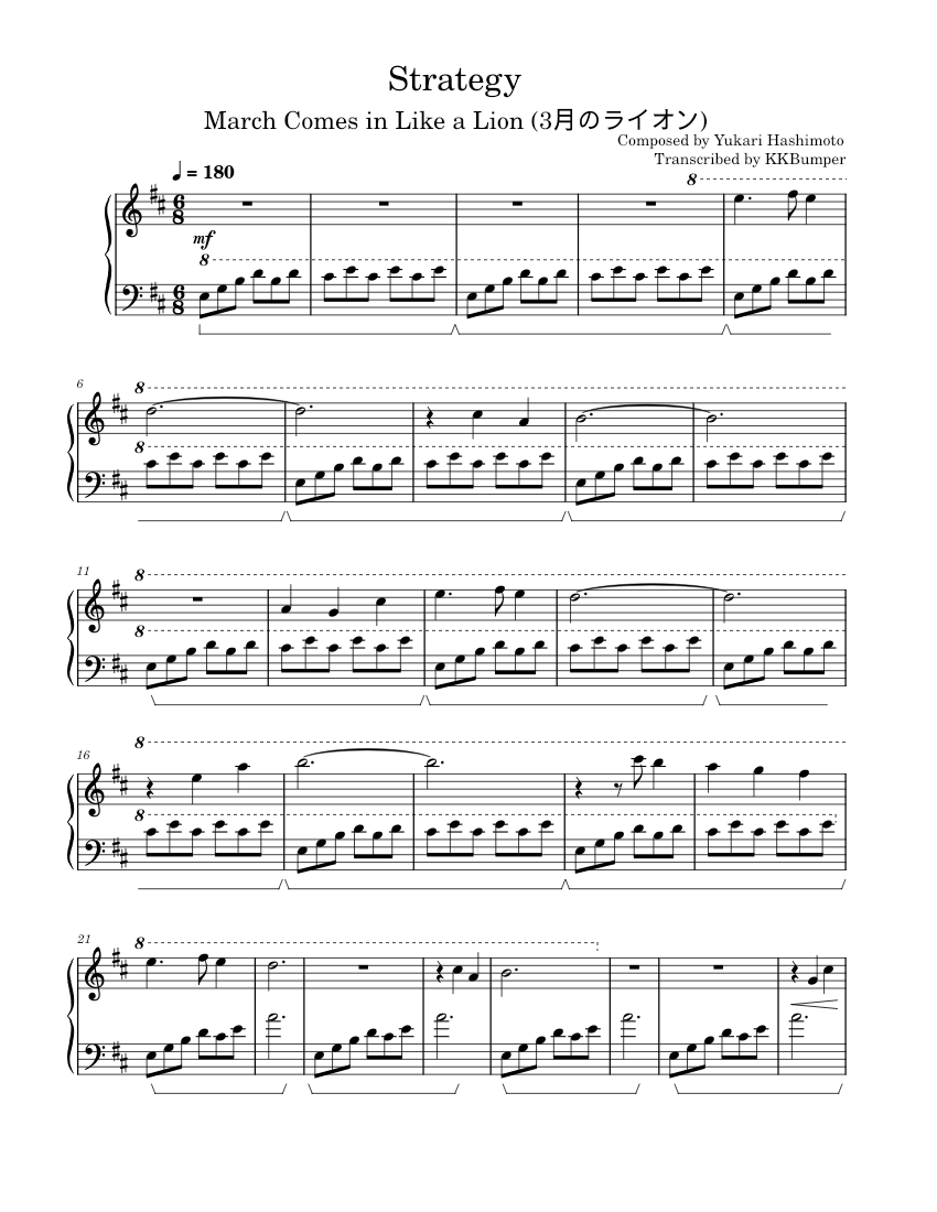 Strategy Sheet music for Piano (Solo) | Musescore.com