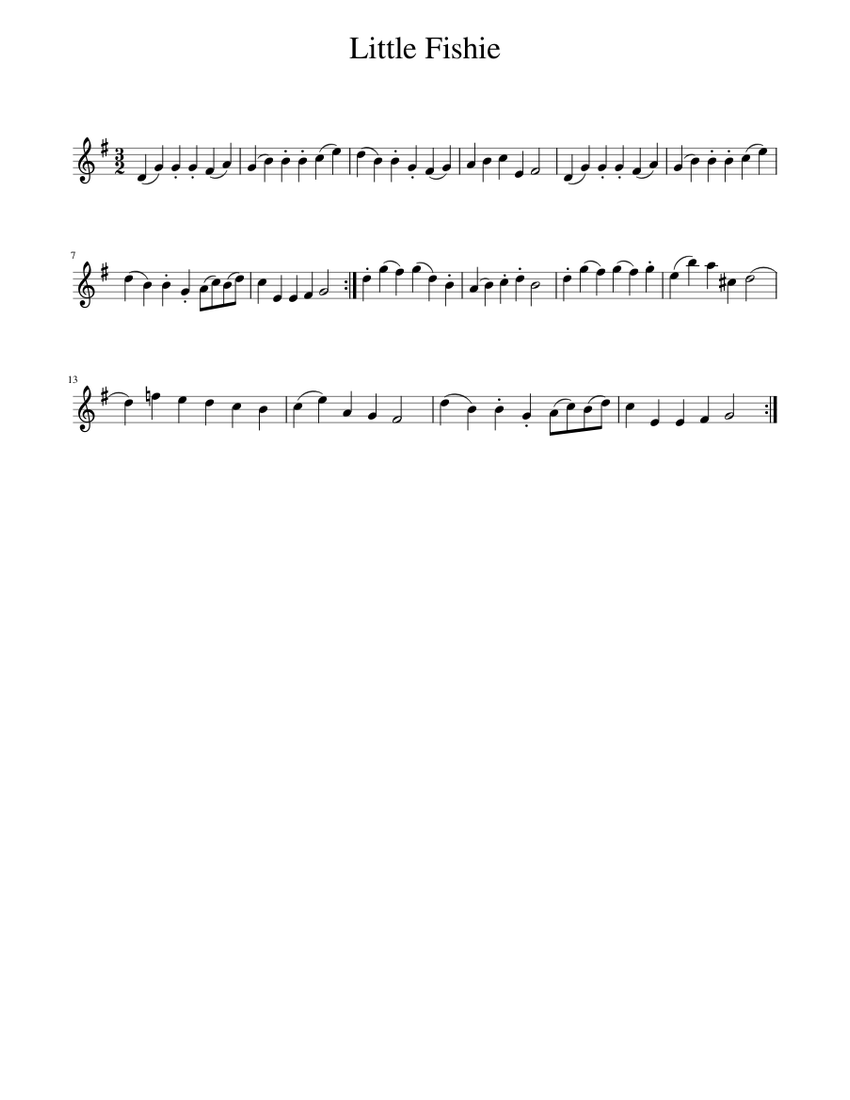 Little Fishie Sheet music for Piano (Solo) Easy | Musescore.com