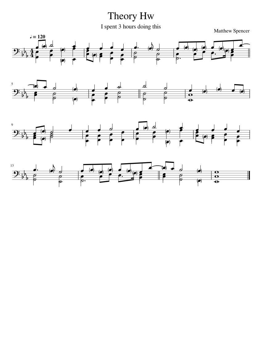 Hw Sheet music for Piano (Solo) Easy | Musescore.com