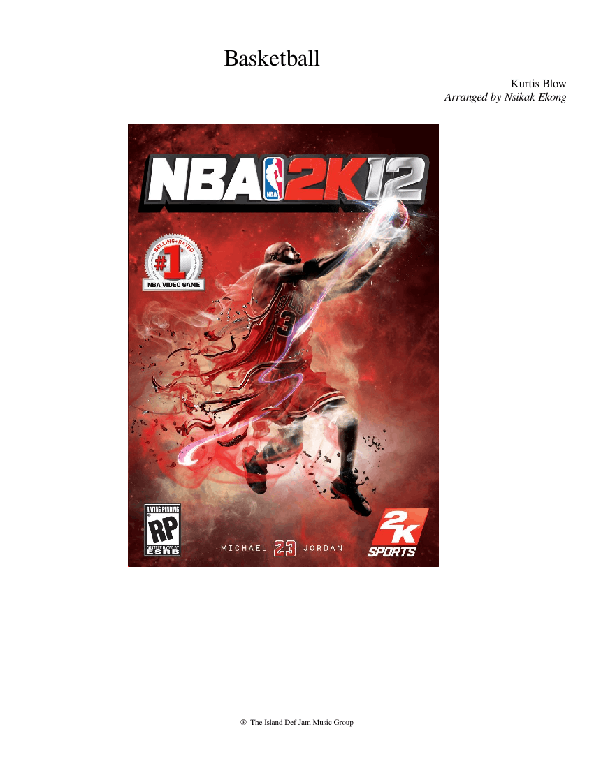 Basketball Sheet Music for Trombone, Euphonium, Tuba, Flute piccolo ...