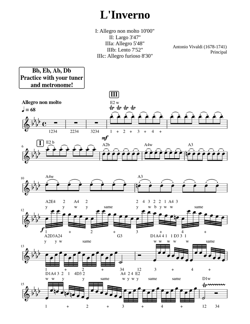 Concerto No. 4 in F minor, Op. 8, RV 297, "Winter" (L'inverno ...