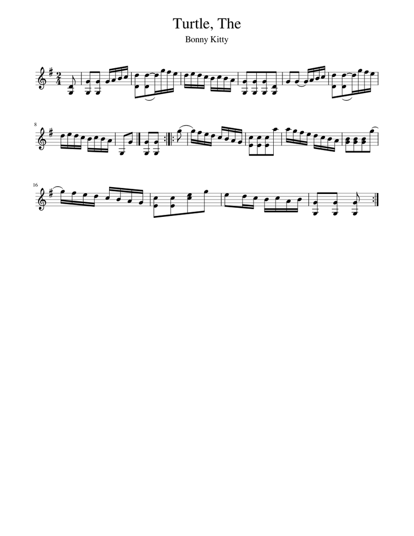 The Turtle Sheet music for Piano (Solo) Easy | Musescore.com