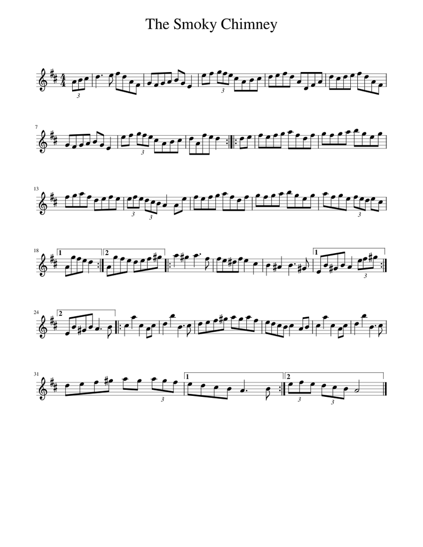 The Smoky Chimney Sheet music for Piano (Solo) Easy | Musescore.com