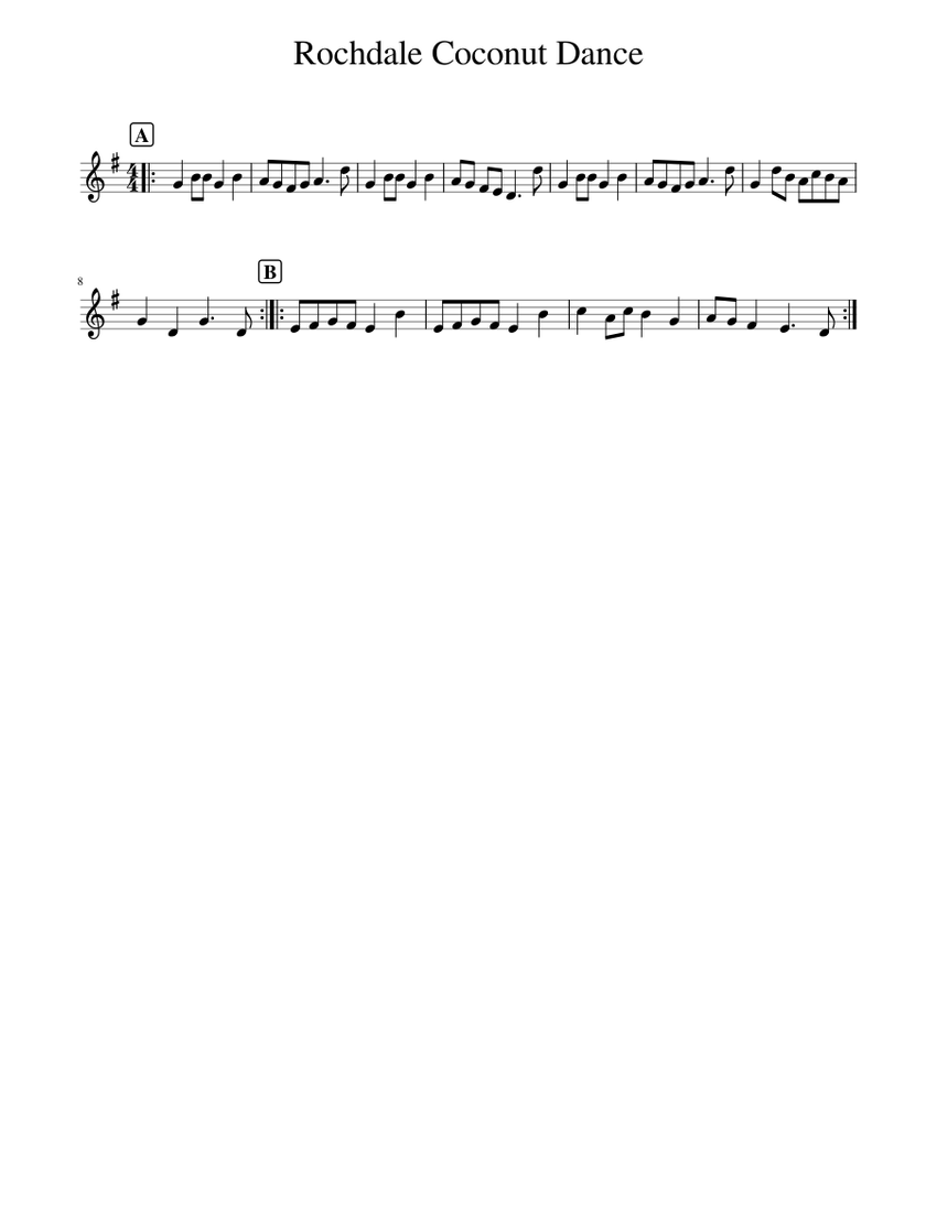 Rochdale Coconut Dance Sheet music for Piano (Solo) Easy | Musescore.com