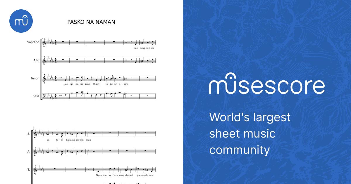 PASKO NA NAMAN Sheet Music for Bass guitar, Synthesizer (Mixed Quartet) | MuseScore.com