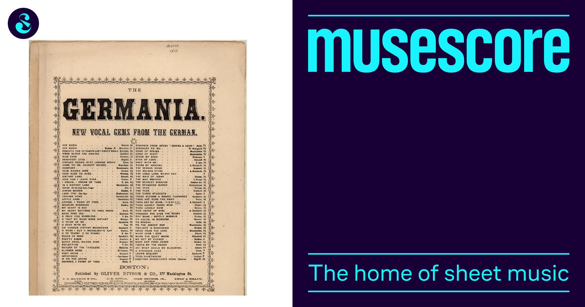 Thou Art So Near and Yet So Far – Alexander Reichardt (1860) Sheet ...