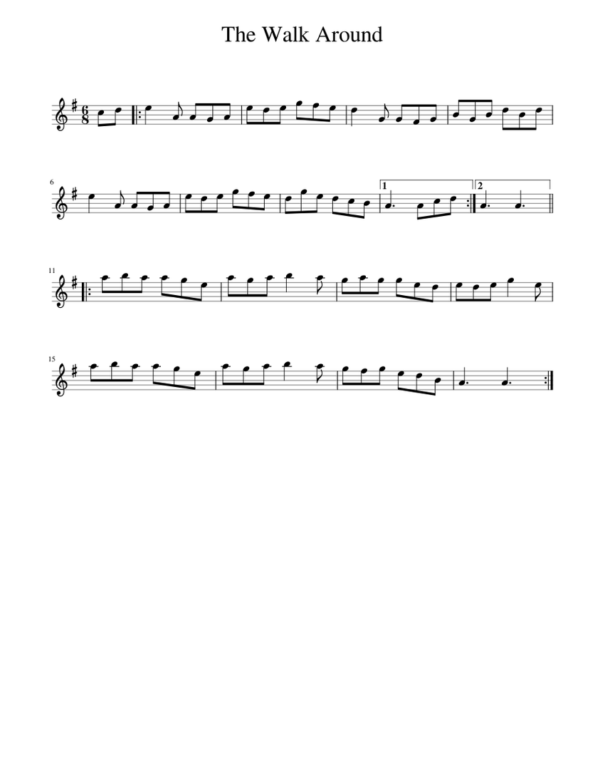 The Walk Around Sheet music for Piano (Solo) Easy | Musescore.com