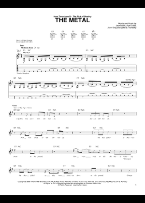 tenacious d   tribute tab