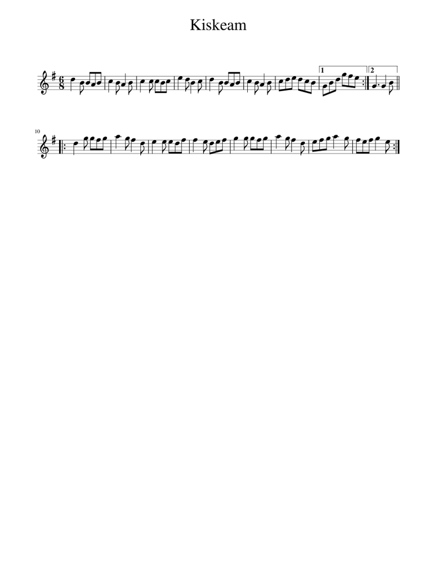 Kiskeam Sheet music for Piano (Solo) Easy | Musescore.com