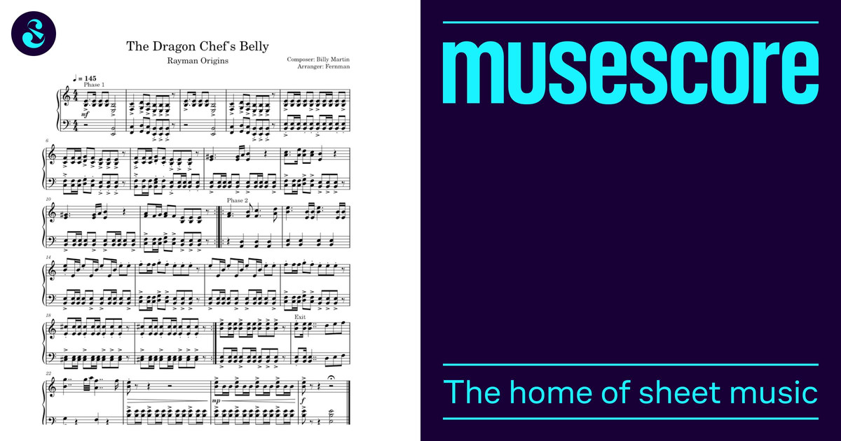 (Luscious Lakes) The Dragon Chef's Belly – Christophe Héral Sheet Music ...