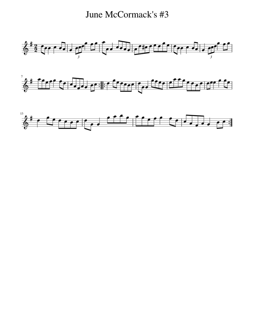 June McCormack's #3 Sheet music for Piano (Solo) | Musescore.com