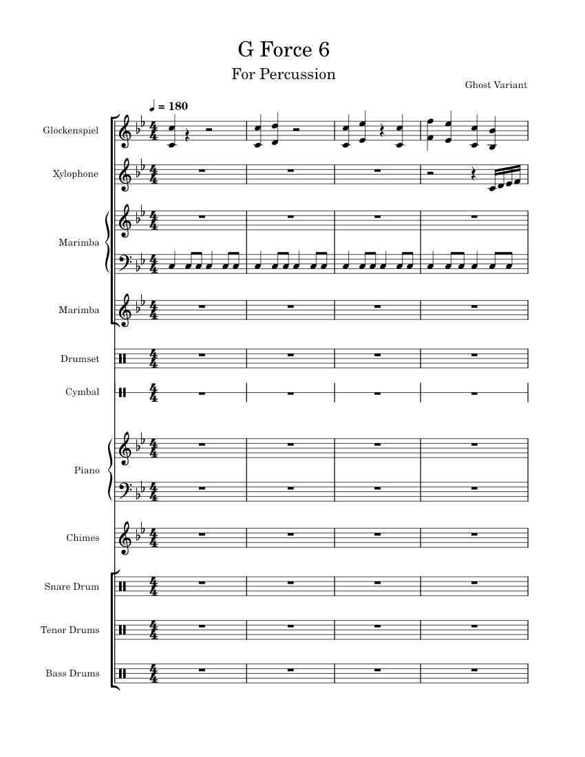 G Force 5 – Ralph Ford G_Force_6 Amanda's Music - piano tutorial