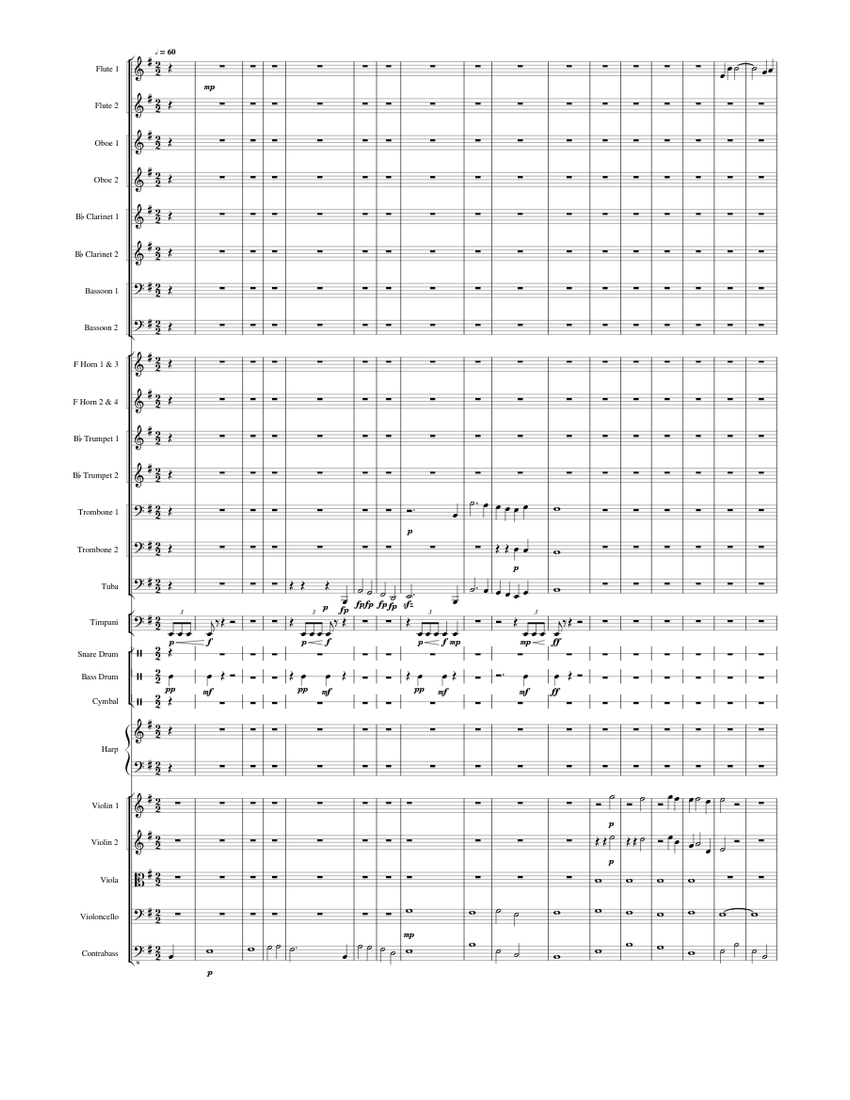 alla breve Sheet music for Trombone, Tuba, Flute, Oboe & more ...