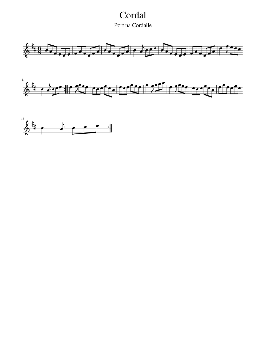 Cordal Sheet Music for Piano (Solo) Easy | MuseScore.com