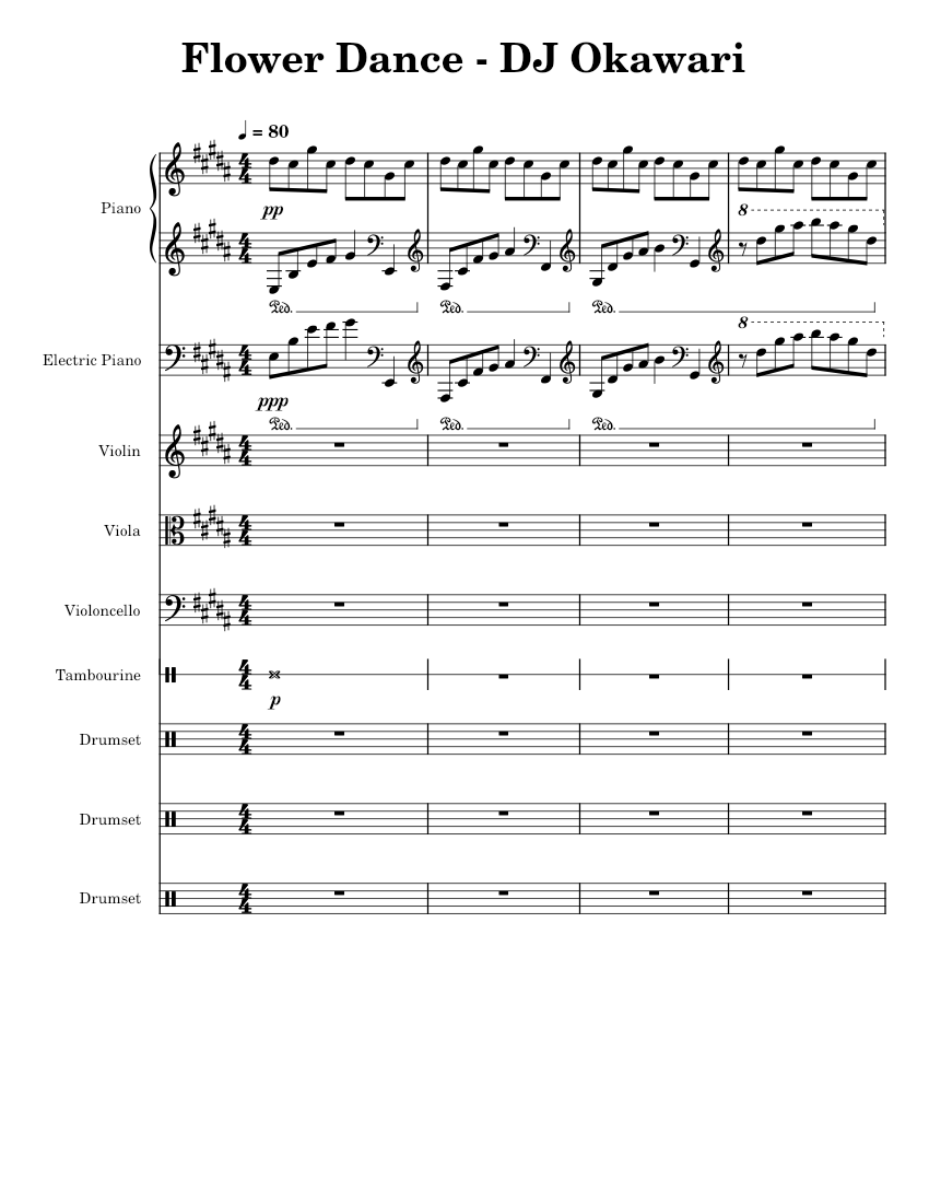 Flower dance – DJ Okawari Flower Dance DJ Okawari Sheet music for Piano ...