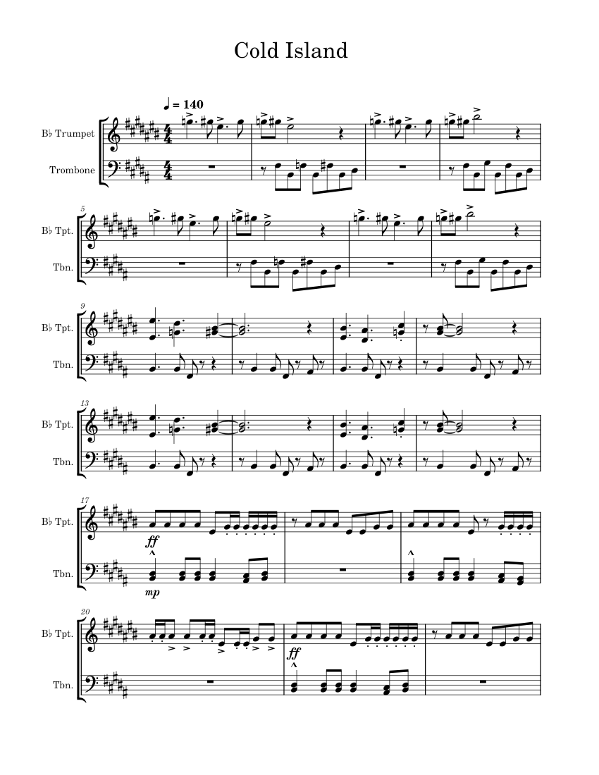 Cold Island - piano tutorial