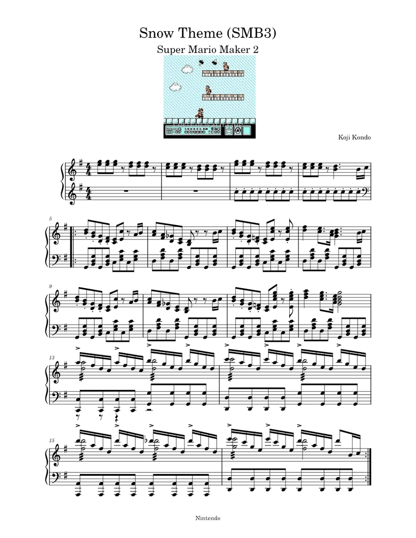 Snow (Super Mario Bros. 3) - Super Mario Maker 2 – Atsuko asahi, Toru ...