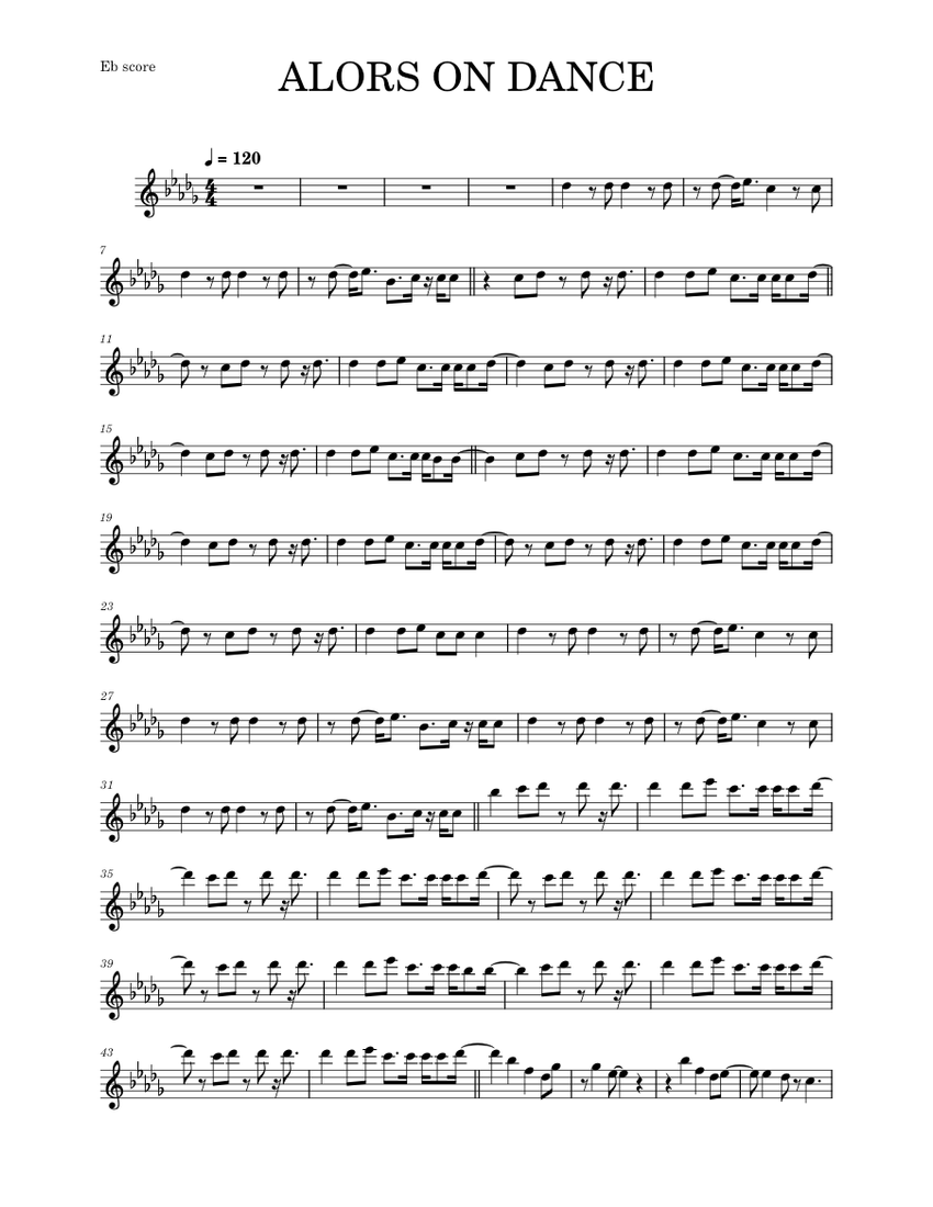 Alors on dance – Stromae (ALTO SAX RMX) Sheet Music with Chords for ...