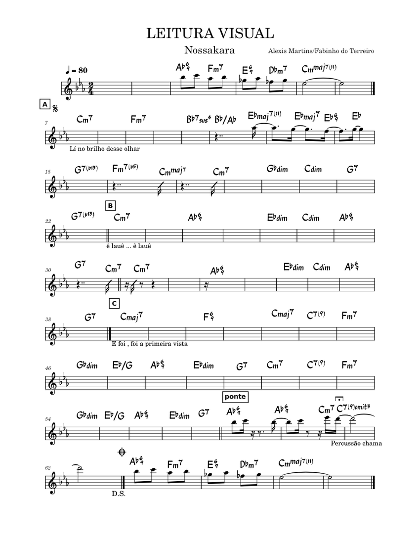 LEITURA VISUAL Sheet music for Piano (Solo) | Musescore.com
