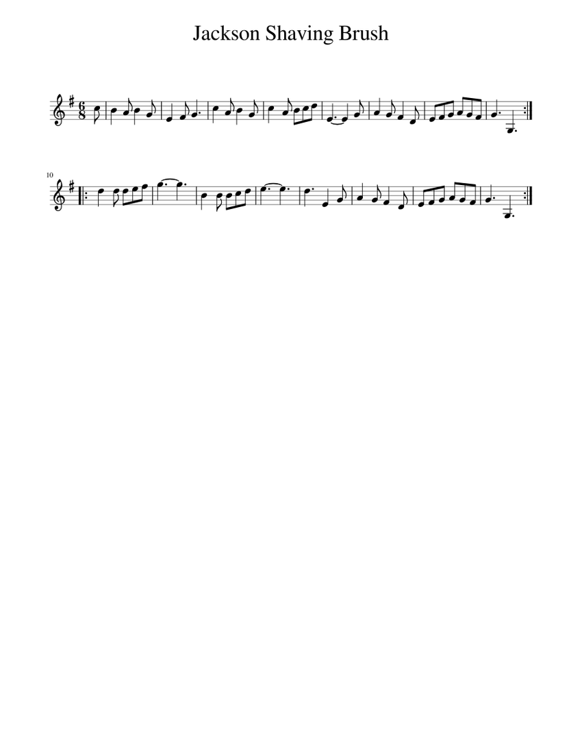 Jackson Shaving Brush Sheet music for Piano (Solo) | Musescore.com