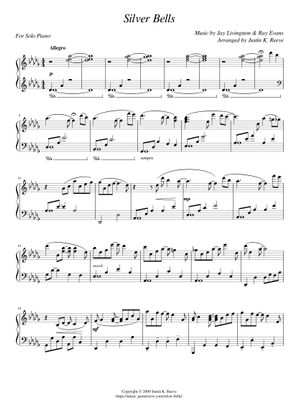 Silver Bells Violin Sheet Music Printable Silver Bells" Sheet