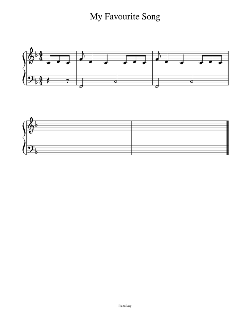 My Favourite Song Sheet music for Piano (Solo) | Musescore.com