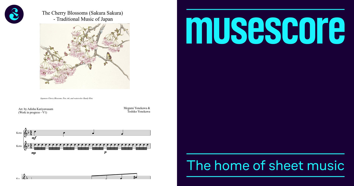The Cherry Blossoms (Sakura Sakura) - Traditional Music of Japan Sheet ...