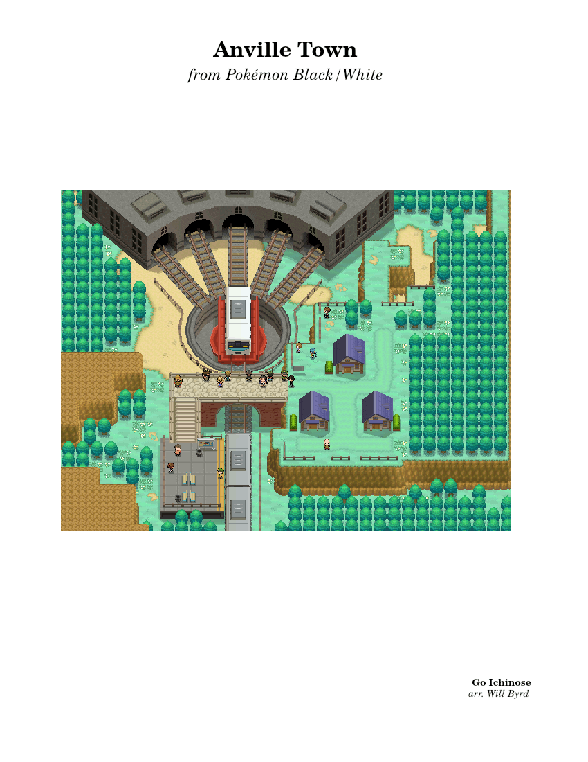 Anville Town (Pokémon Black/White) - Go Ichinose Sheet Music for Piano ...