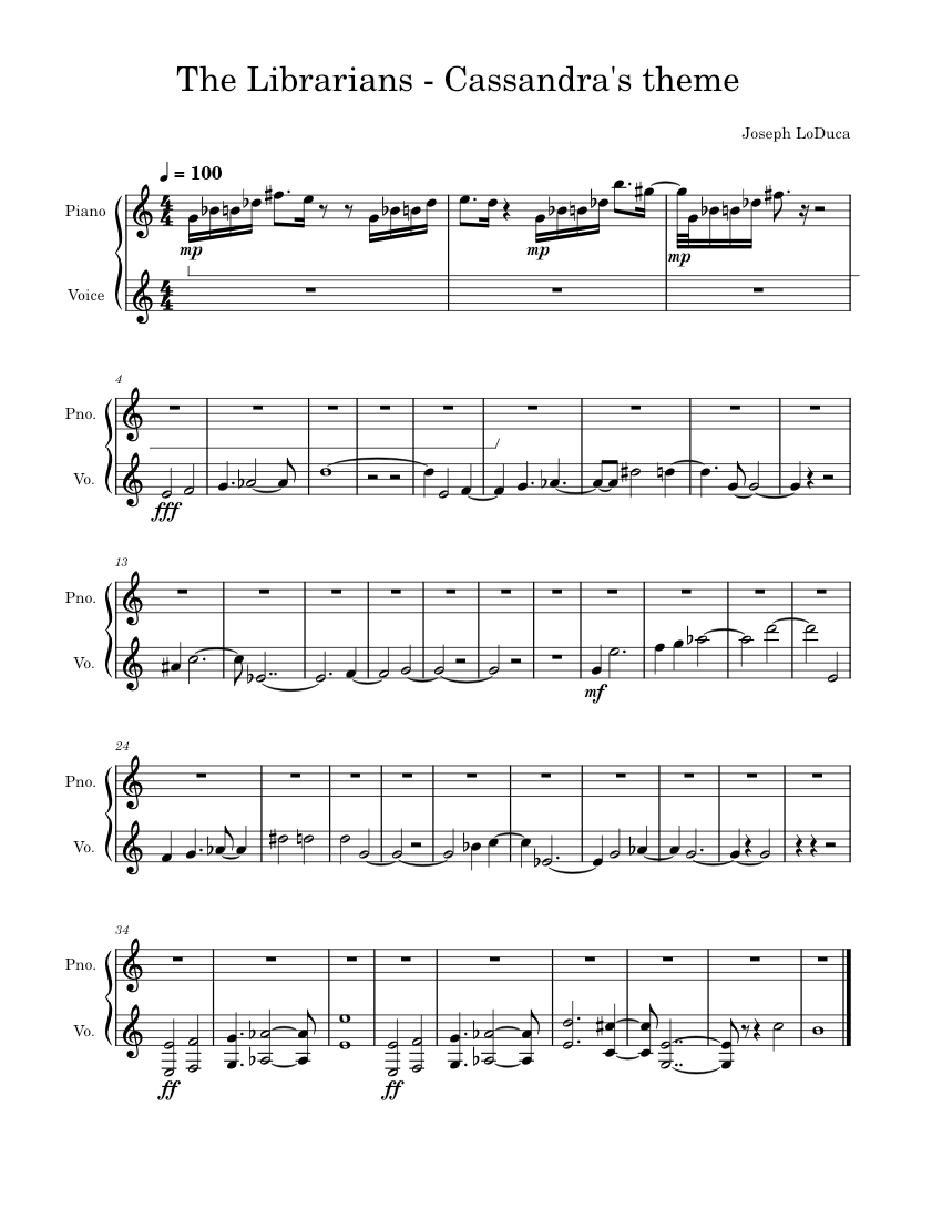 The Librarians - Cassandra's theme – Joseph LoDuca The Librarians ...